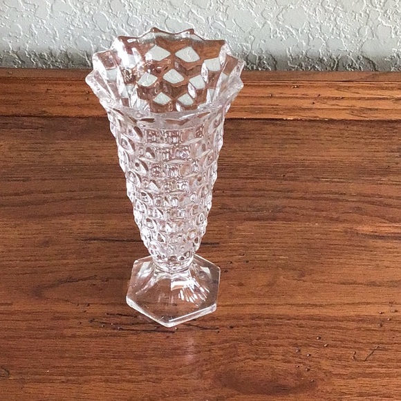 Fostoria | Other | Vintage Fostoria Glass Bud Vase Pressed Pattern 96s ...